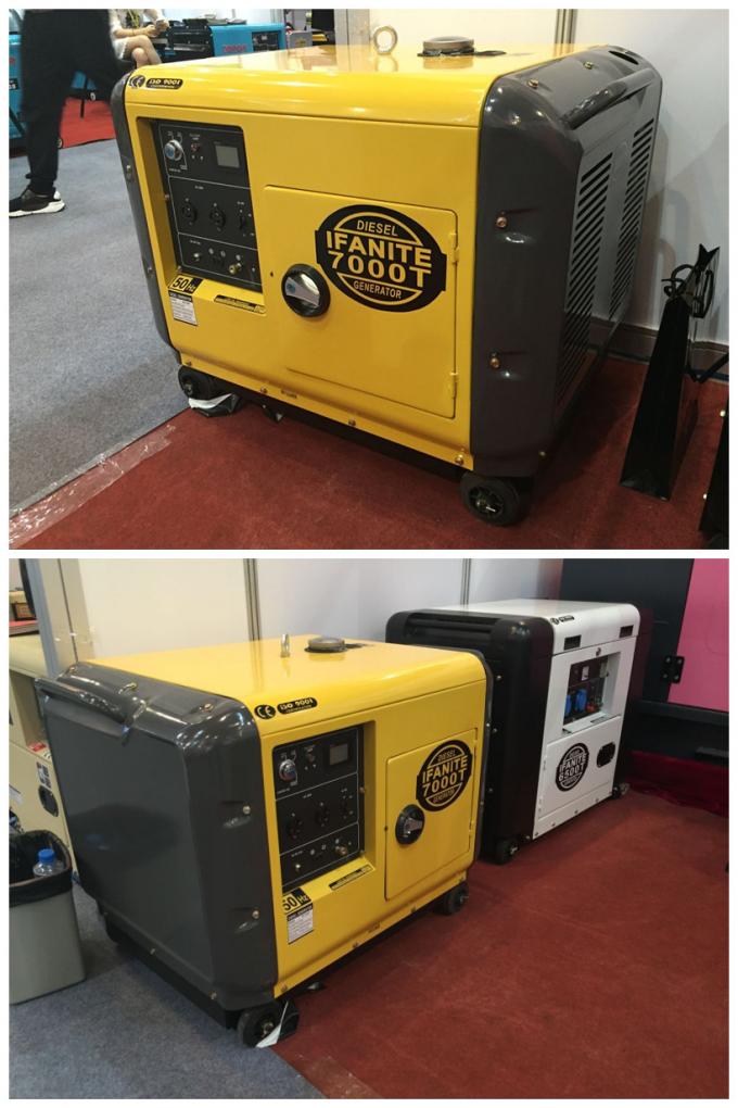 Emergency Small Diesel Generator , Electric Start 6kva Quiet Portable ...