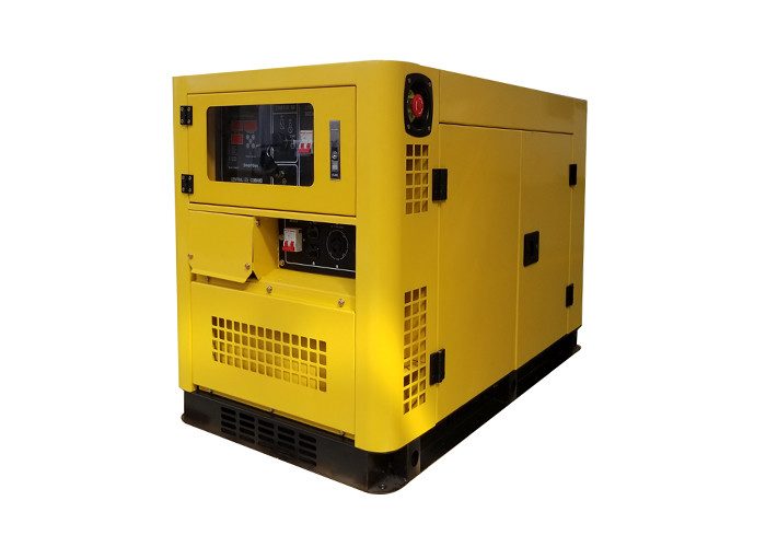 Rated Power 10kva Red Color Small Diesel Engine Generator Low Fuel ...