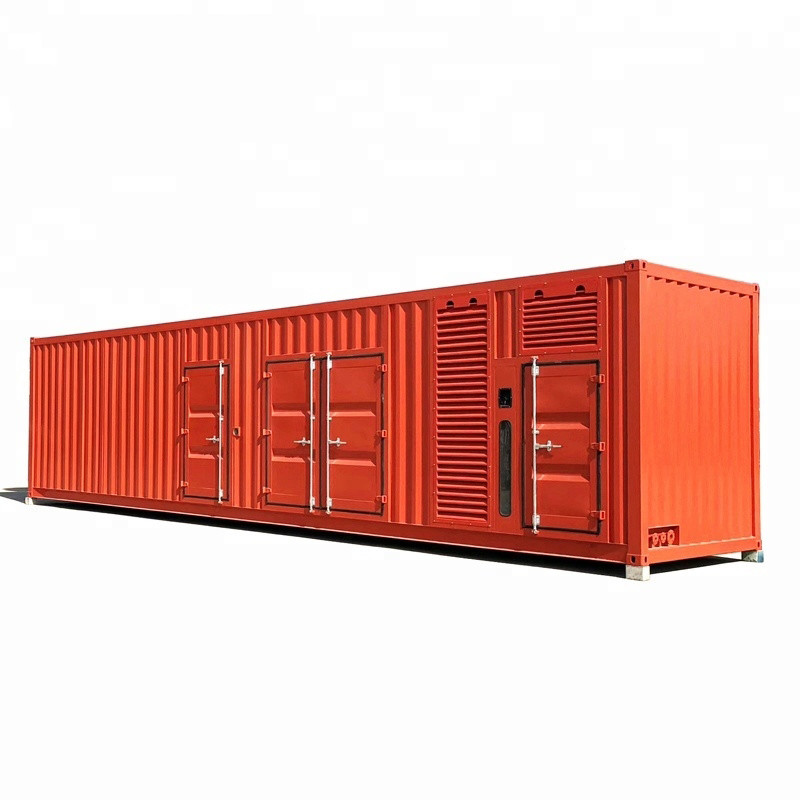 40FT Container Silent Generator Set , 1000kw 1250kva Water Cooled ...