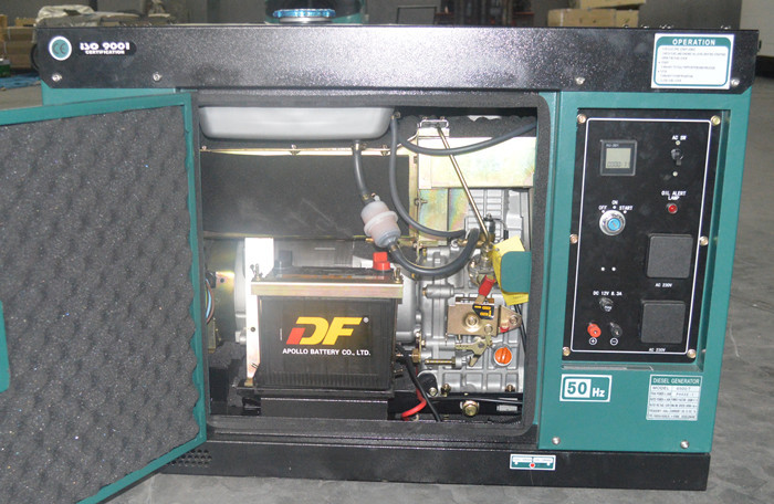 Home Use 2 Cylinder 10Kw 10Kva Diesel Generator Portable Generator Low ...