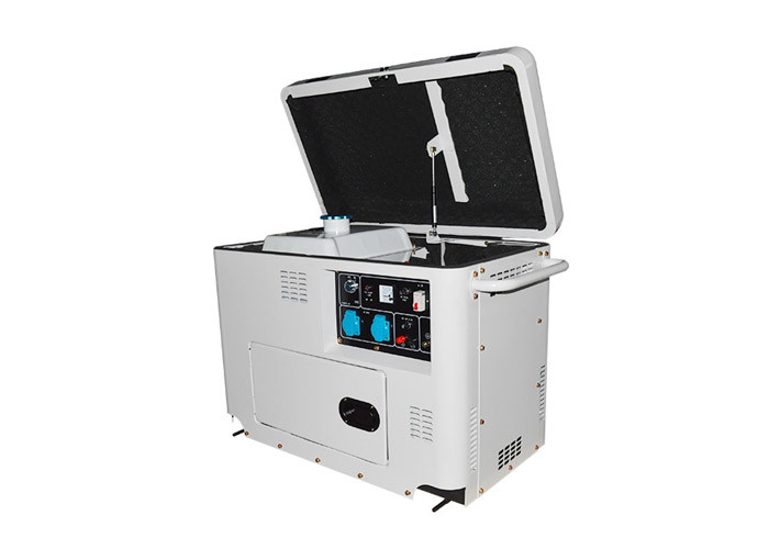 Silent Soundproof Small Portable Generators 5kw 5kva For Home Use In White