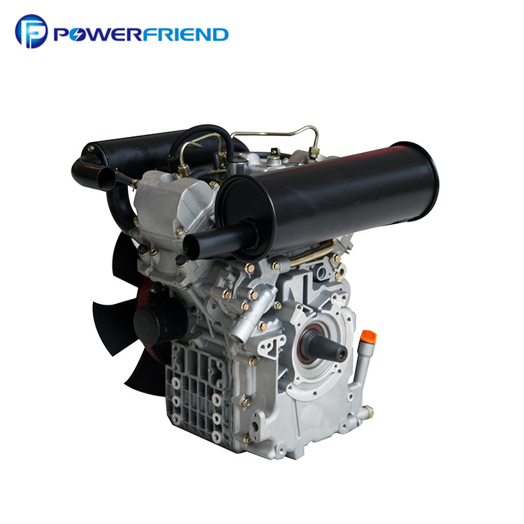 20HP 14KW Water Cooled Diesel Engine 2V80 Two Cylinder 4- Stroke ...