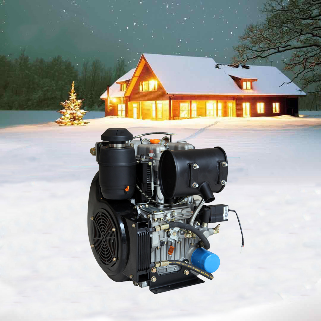 292F Two Cylinder 4-Stroke High Performance Diesel Engines Air Cooled ...