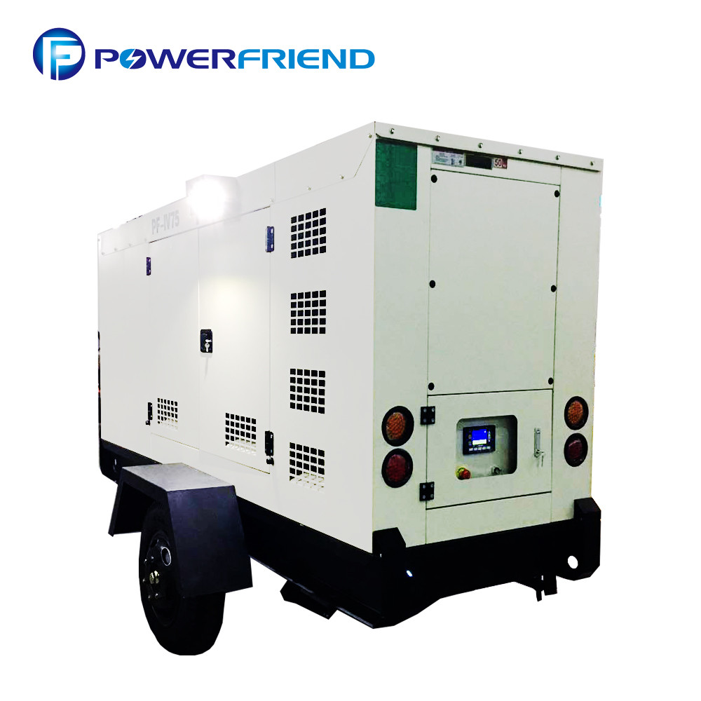 Flexiable Trailer Generator 100kva Cummins Diesel Generator 1800 Rpm ...