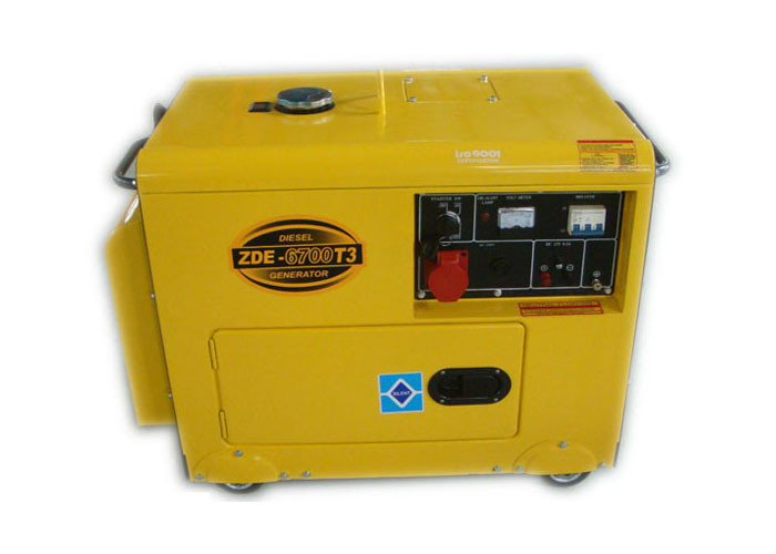 Single phase electric portable diesel generator set 220v 5kva For Home