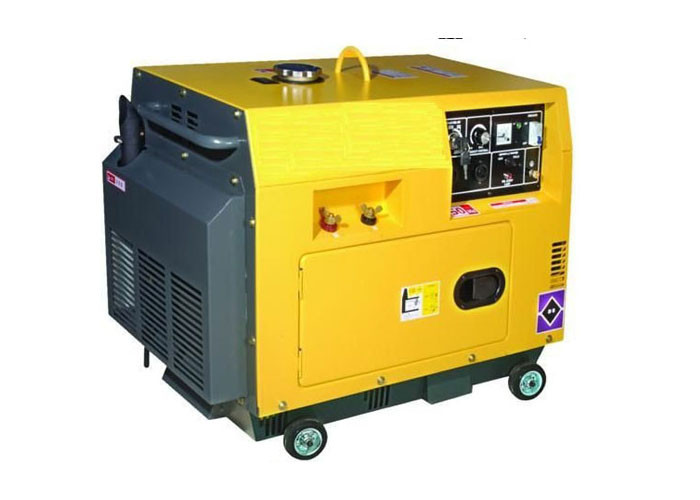 Single phase electric portable diesel generator set 220v 5kva For Home