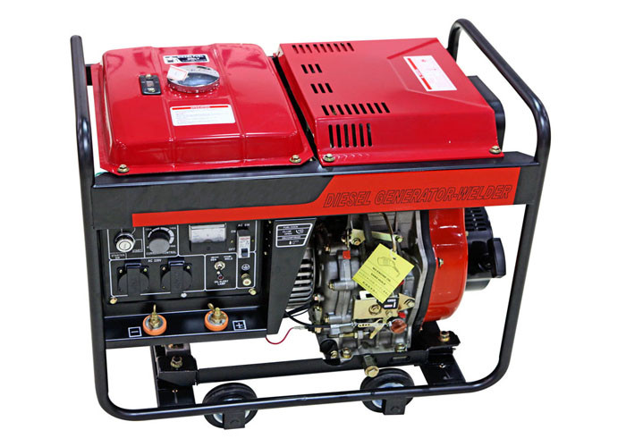 Diesel power 5000w 5kw Small portable electric generator silent type ...