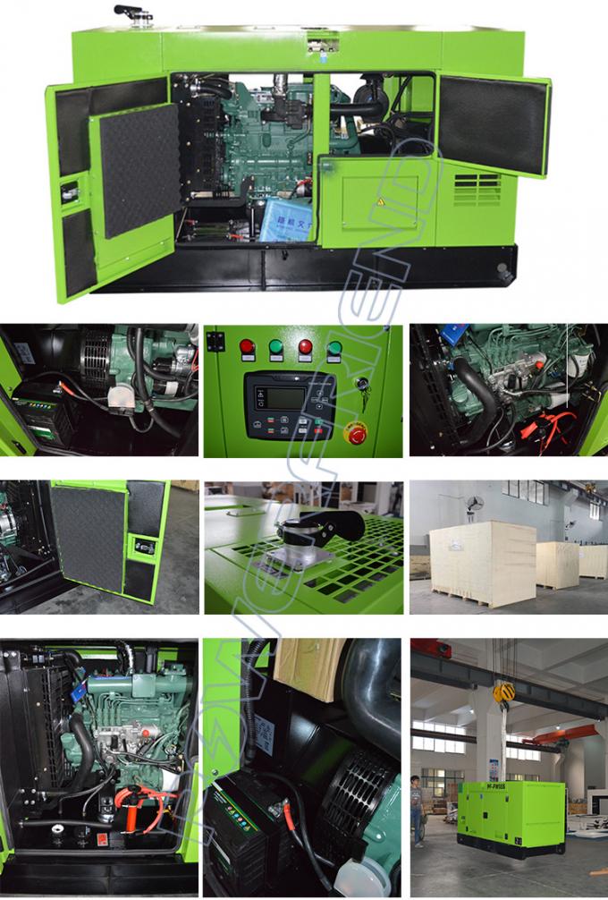 Ac Three Phase 30kw 38kva Diesel Engine Generator Set Silent 4 Cylinder